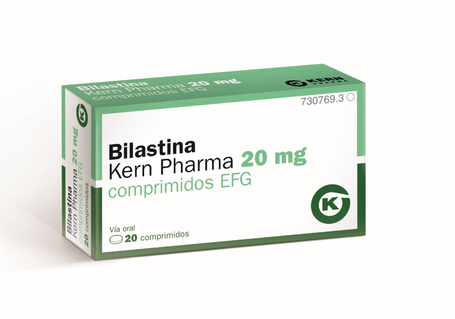BILASTINA KERN PHARMA EFG 20 MG, 20 COMPR.