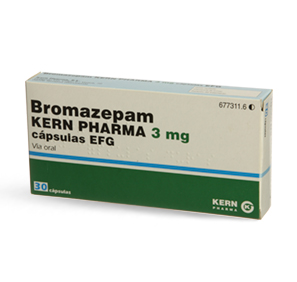 Bromazepam Kern Pharma EFG 3 mg, 30 cáps.