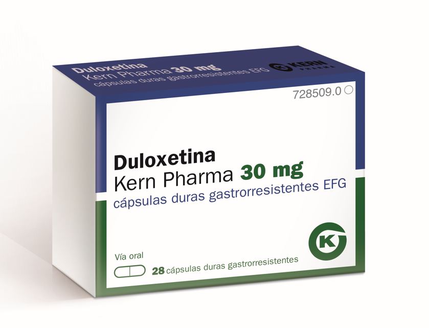 Duloxetina Kern Pharma EFG 30 Mg, 28 cápsulas gastrorresistentes