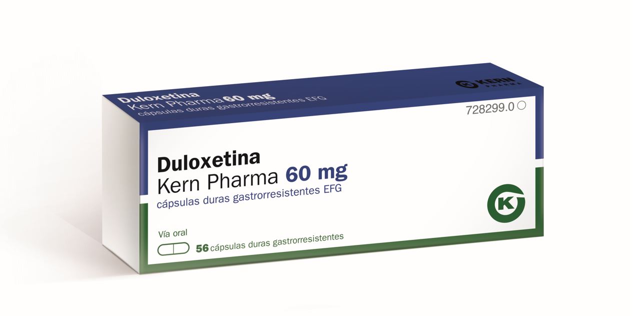 Duloxetina Kern Pharma EFG 60 Mg, 56 cápsulas gastrorresistentes