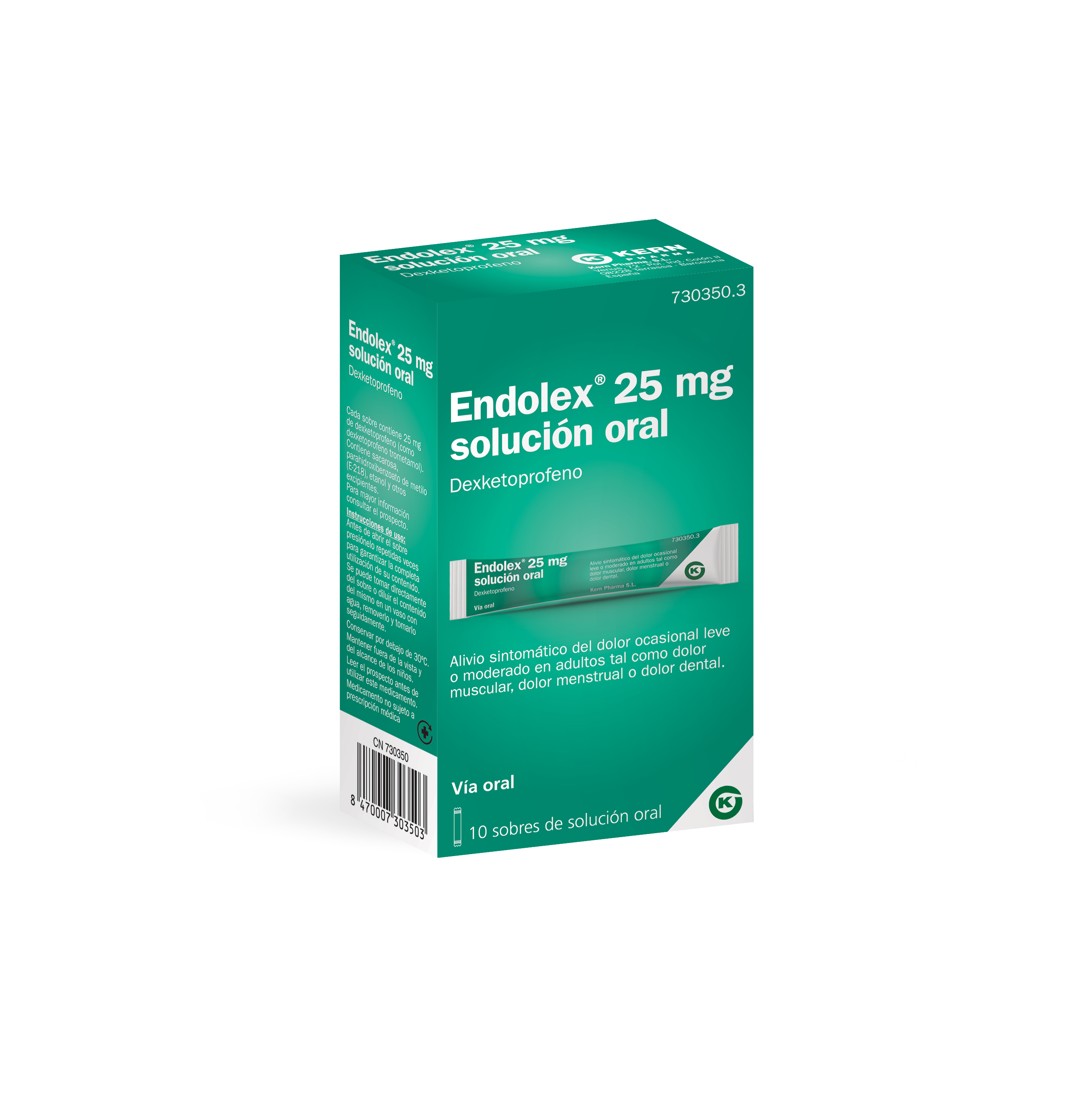 Endolex® 25mg, 10 sobres solución oral