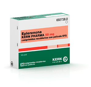 Eplerenona Kern Pharma EFG 50 mg, 30 compr. recub.