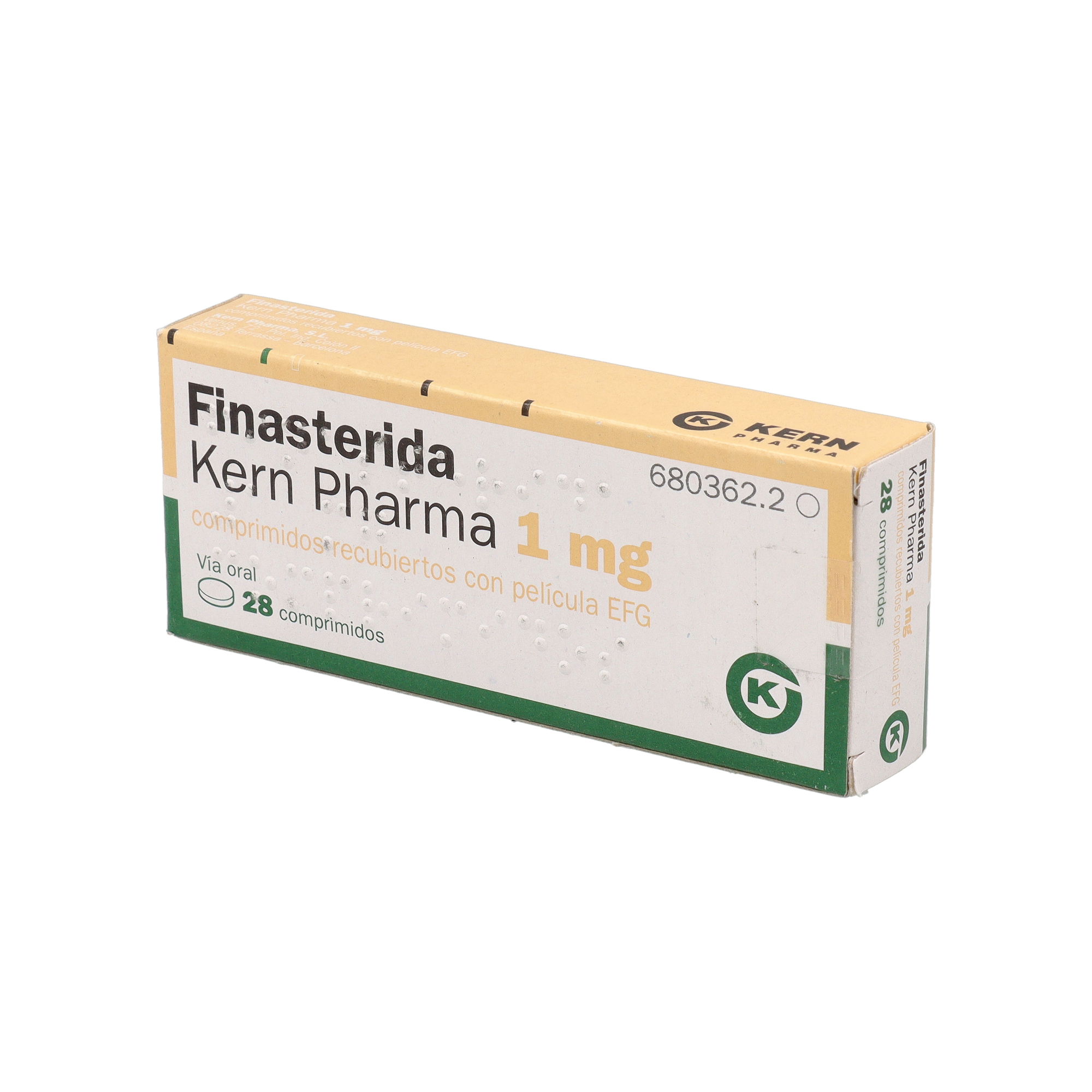 Finasterida Kern Pharma 1 mg comprimidos recubiertos con película EFG ...