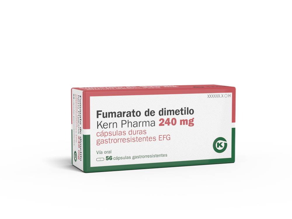 Fumarato de dimetilo Kern Pharma 240 mg 56 cápsulas duras ...