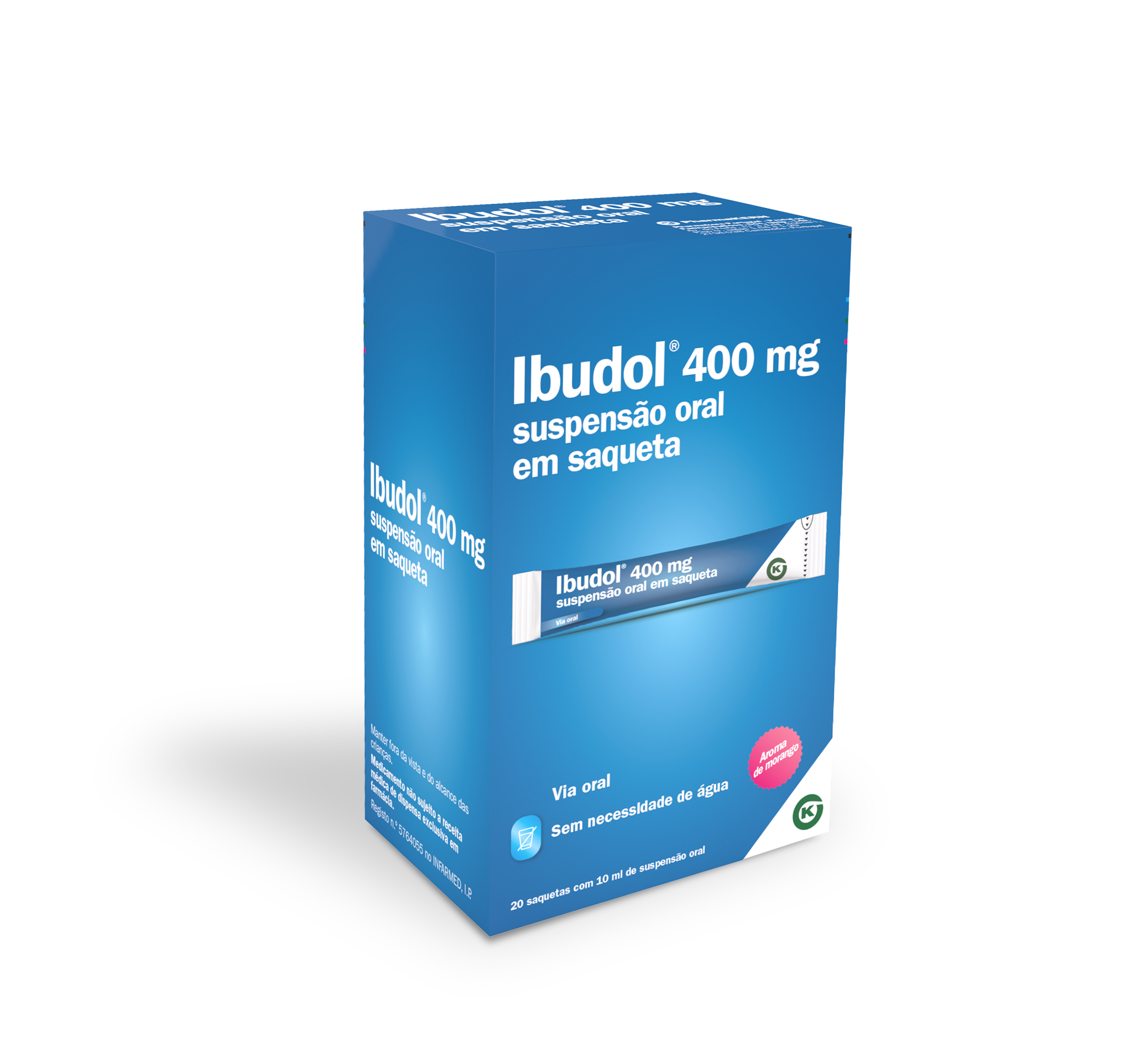 Ibudol 400 mg/10 ml Suspensão oral em saqueta