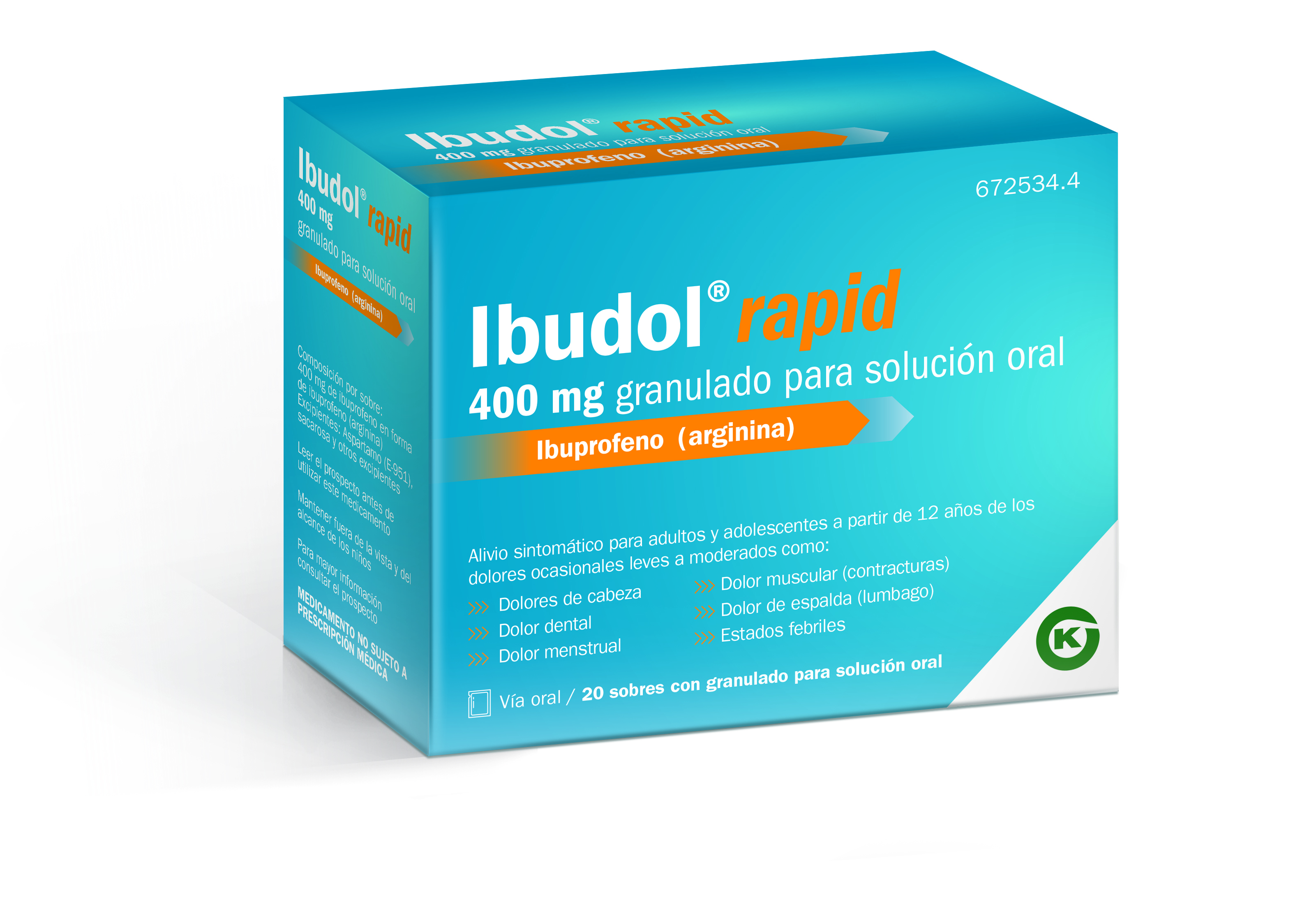 Ibudol® Rapid 400 mg granulado para solución oral, 20 sobres