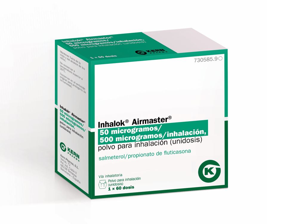 Inhalok Airmaster 50 Microgramos/500 Microgramos/Inhalación, Polvo Para ...
