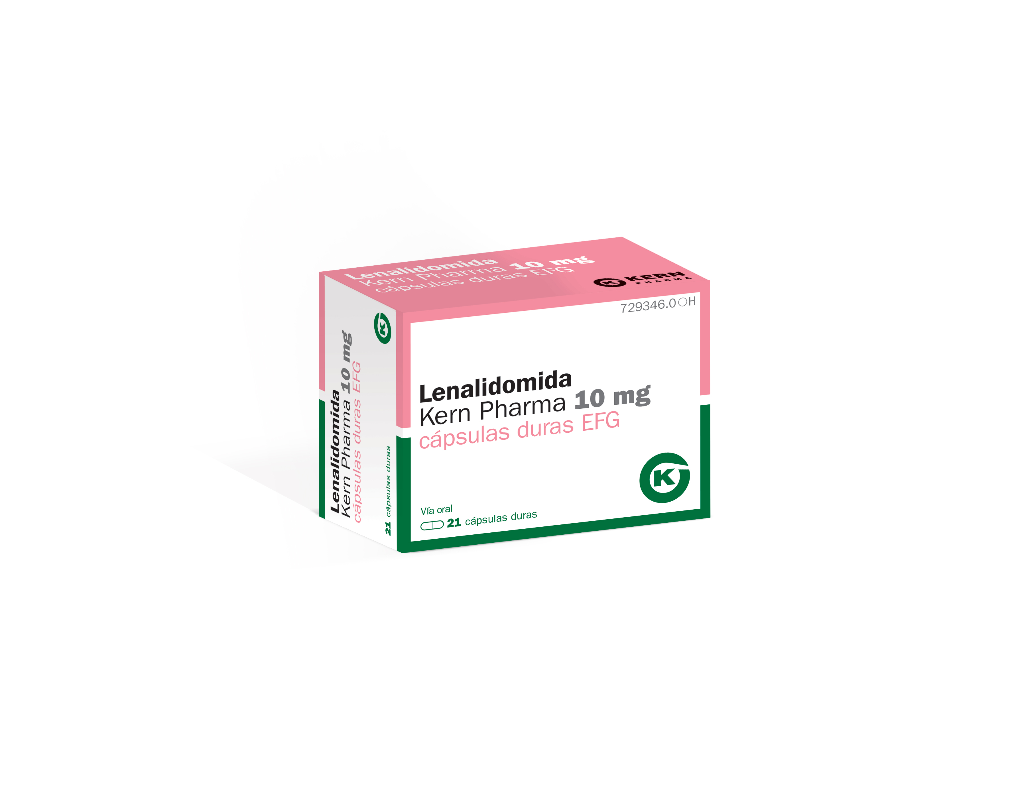 Lenalidomida Kern Pharma 10 mg, 21 cápsulas duras EFG