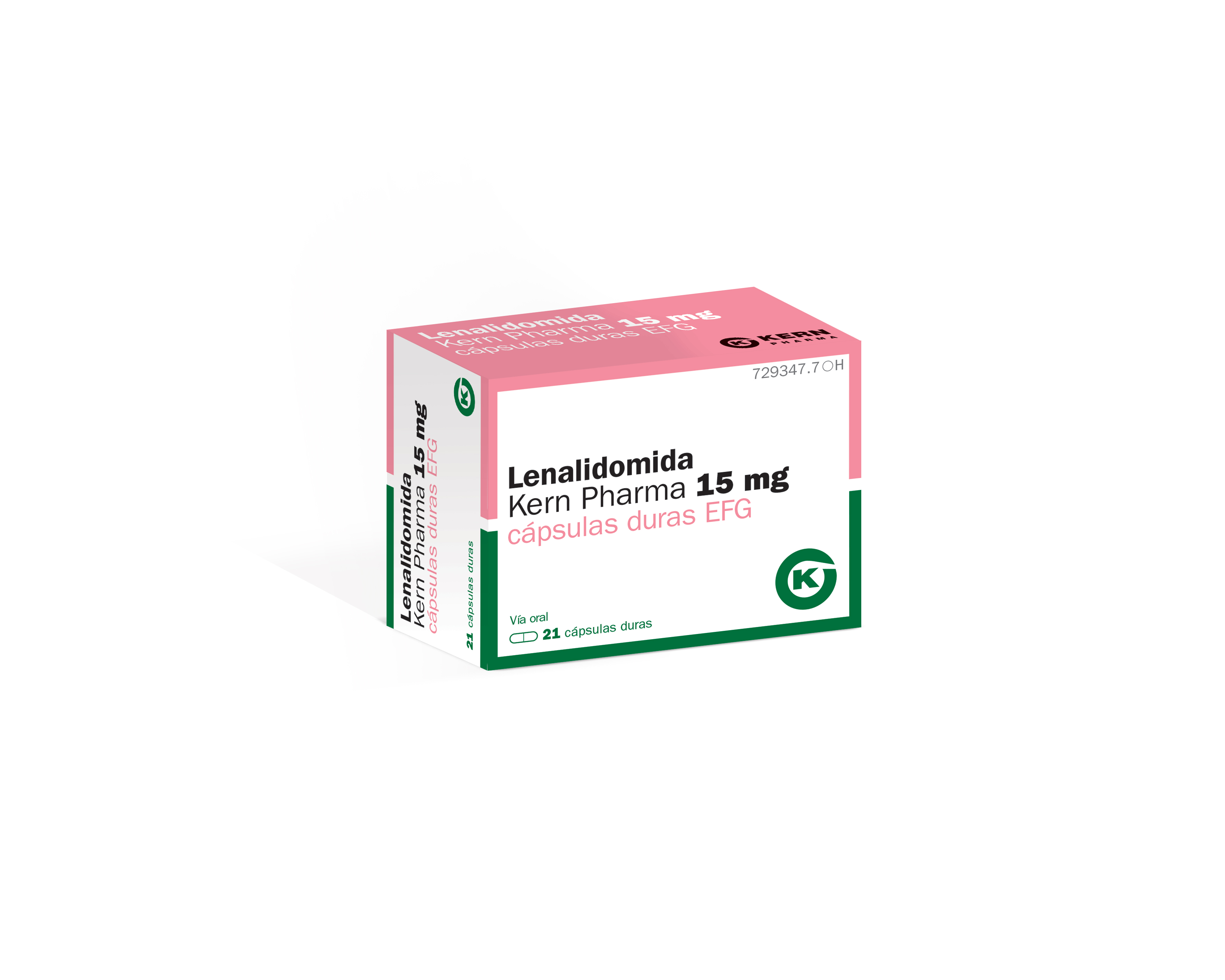 Lenalidomida Kern Pharma 15 mg, 21 cápsulas duras EFG