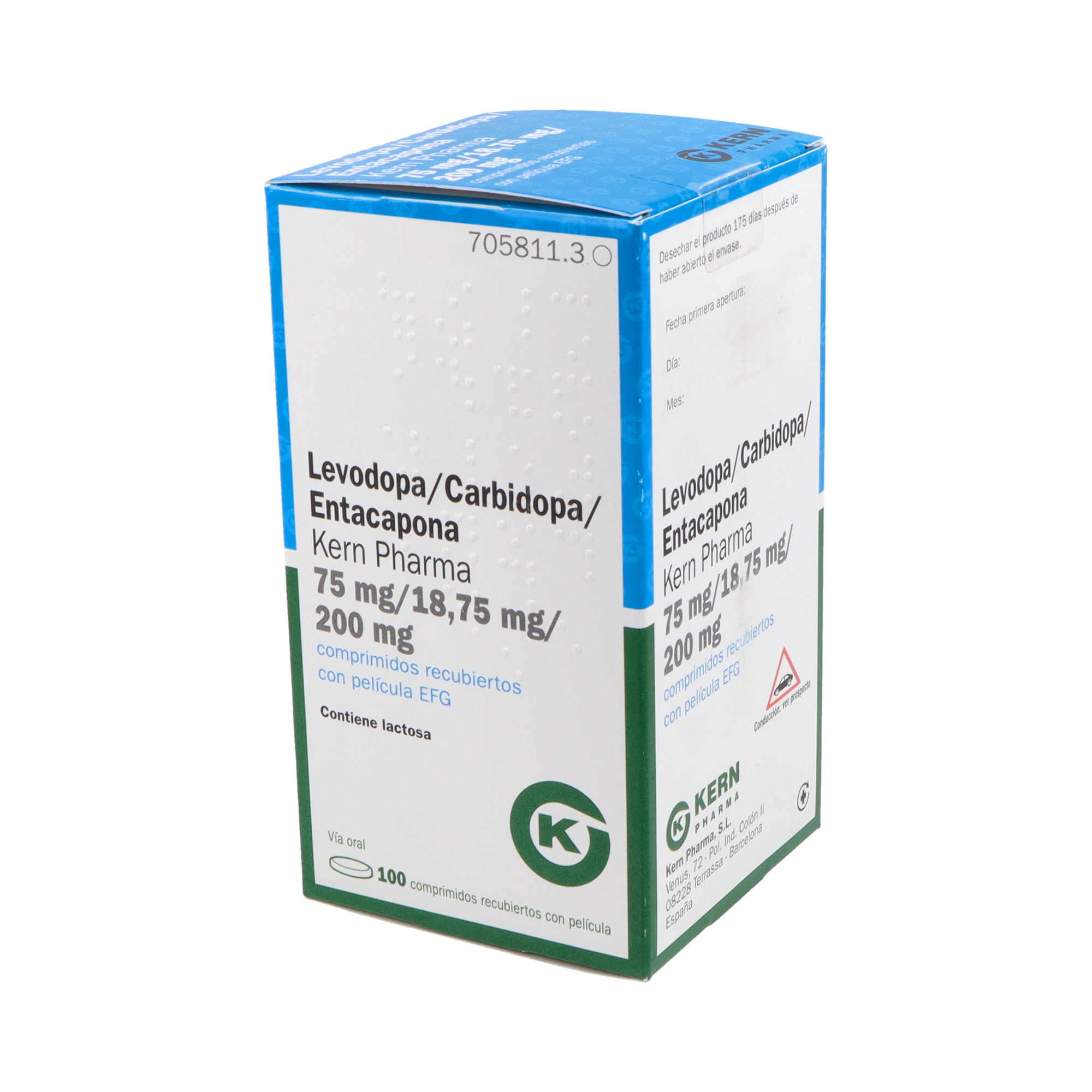 Levodopa/carbidopa/entacapona Kern Pharma 75 mg /18,75 mg /200 mg ...