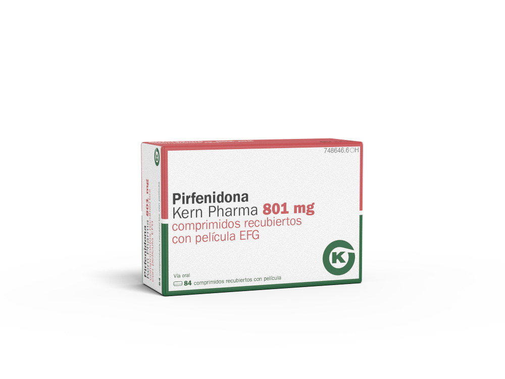 Pirfenidona Kern Pharma 801 mg comprimidos recubiertos con película EFG ...