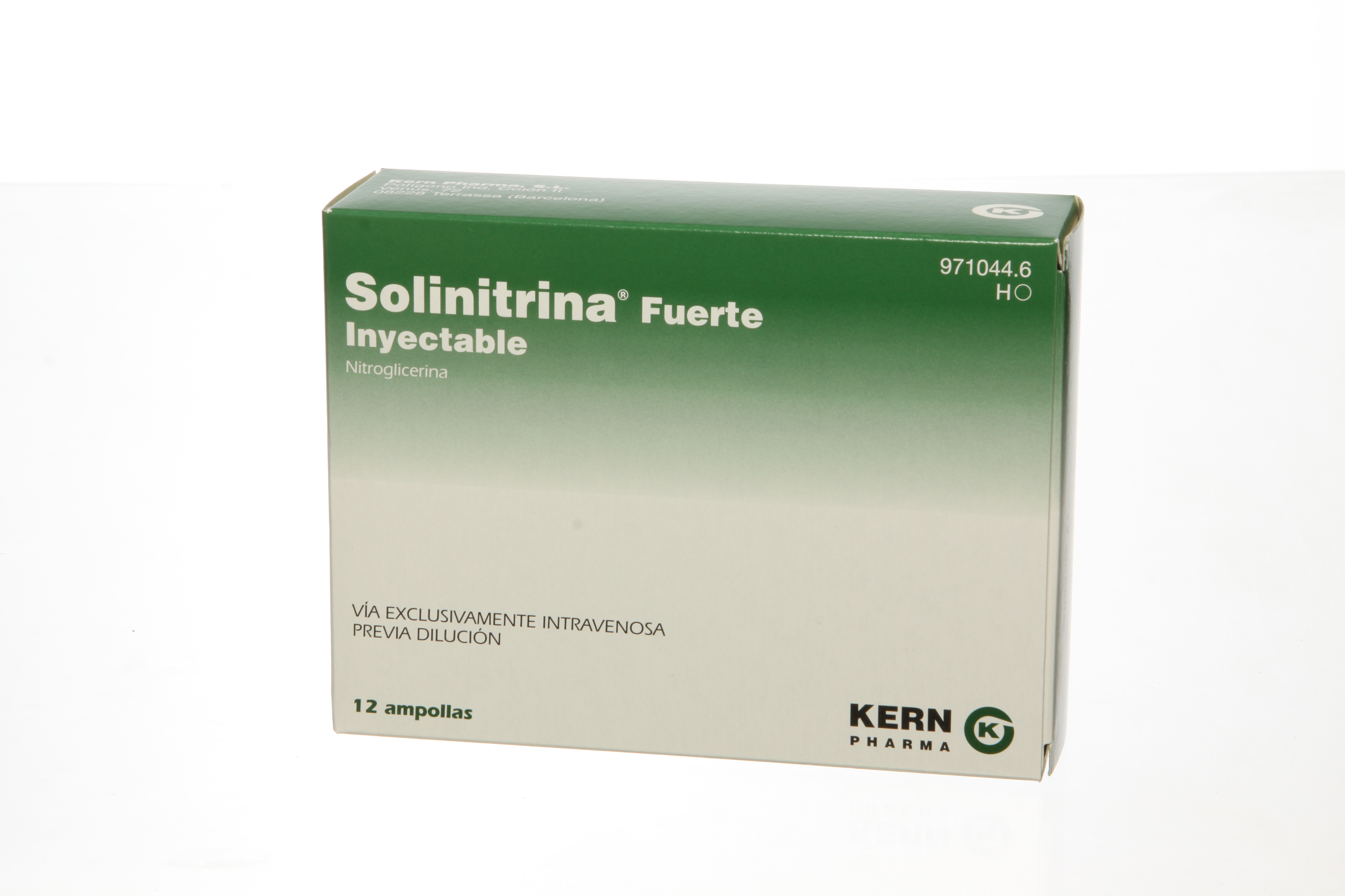 Solinitrina Fuerte 5 mg/ml solución inyectable, 12 ampollas de 10 ml