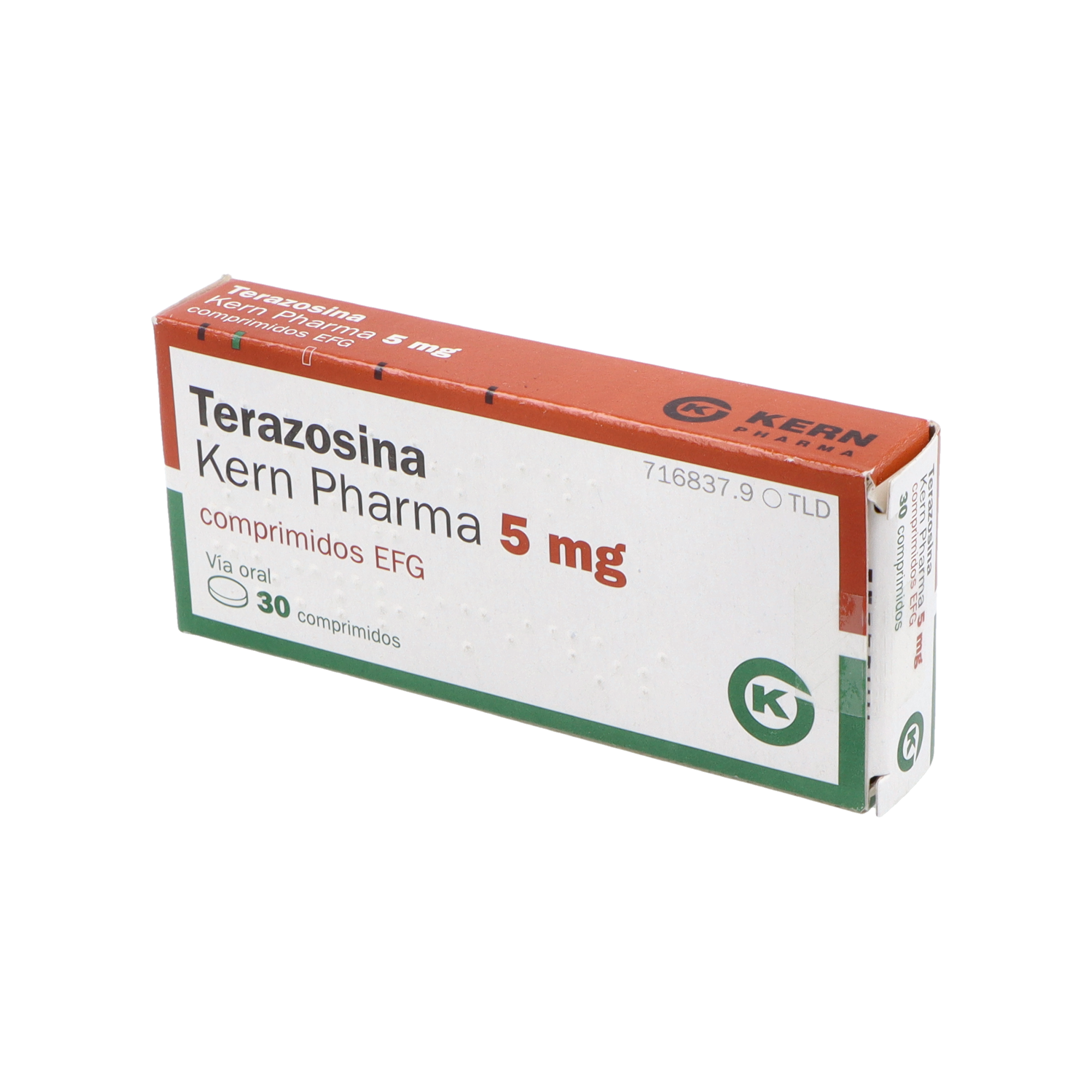 Terazosina Kern Pharma EFG 5 mg, 30 compr