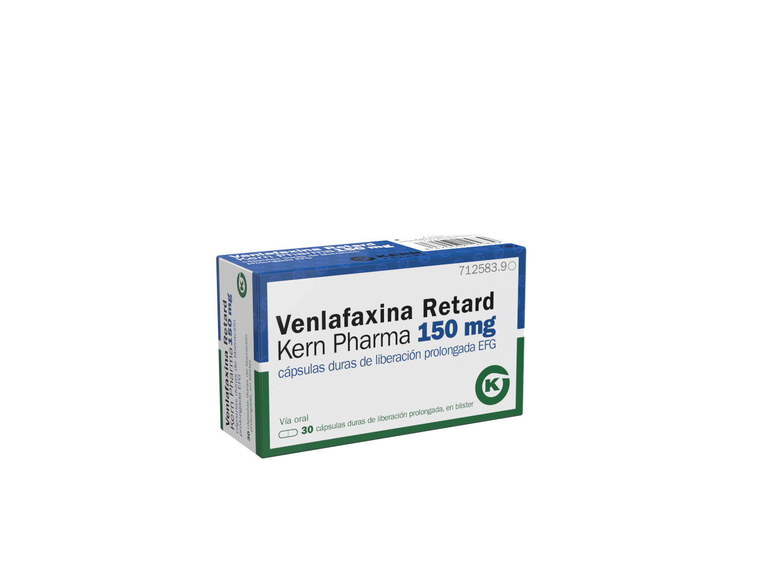Venlafaxina Retard Kern Pharma EFG 150 mg, 30 compr. de liberación ...
