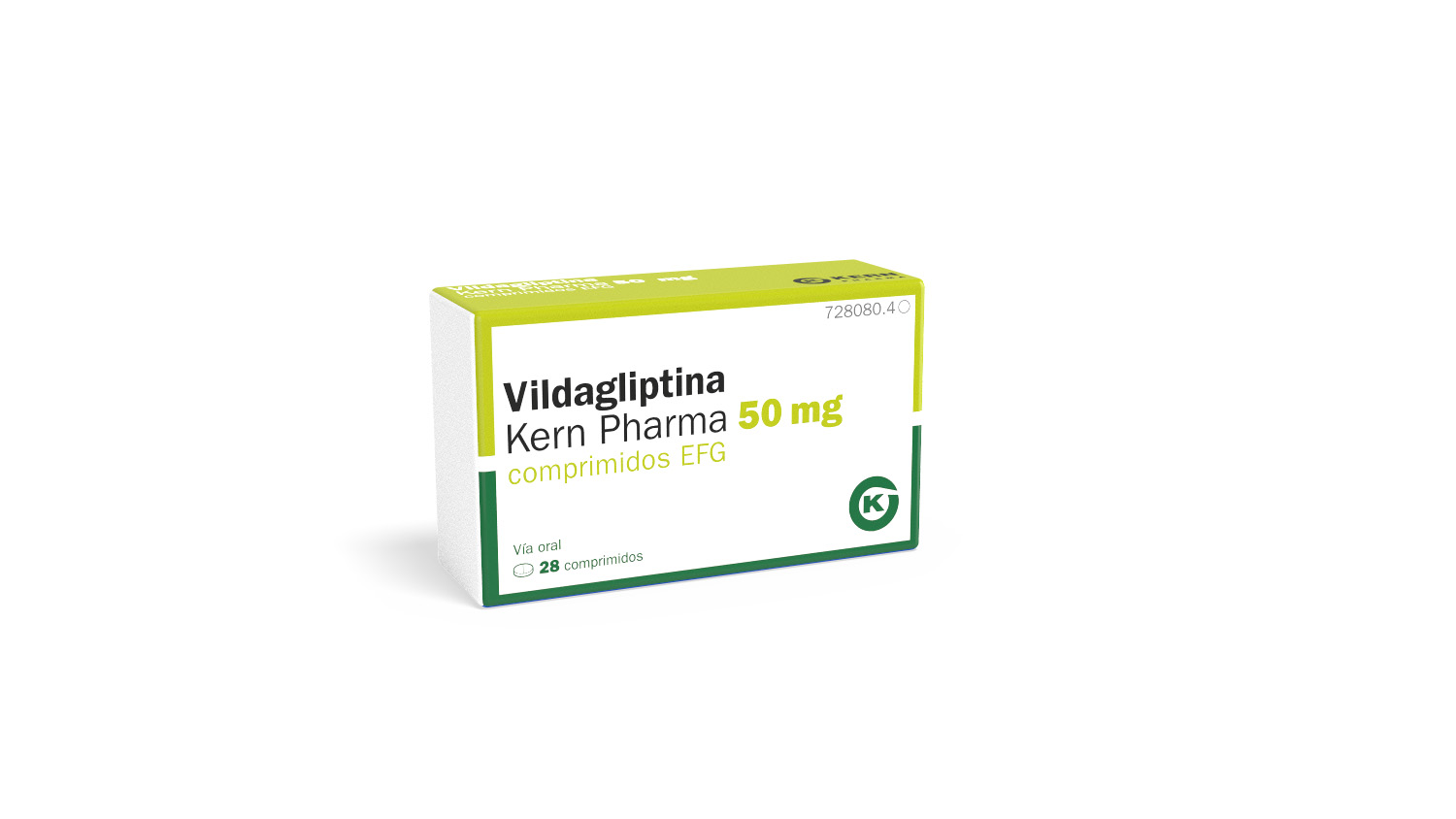 Vildagliptina 50 mg comprimidos recubiertos con película EFG