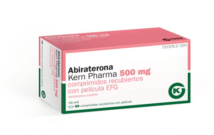 Abiraterona Kern Pharma EFG 500 mg 60 comprimidos recubiertos