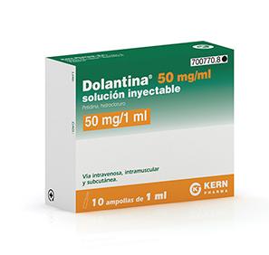 Dolantina 50 mg-ml, 10 amp. 1ml, sol. inyec