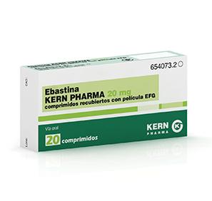 Ebastina Kern Pharma EFG 20 mg, 20 compr. recub