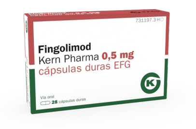 Fingolimod Kern Pharma 0,5 mg 28 cápsulas duras EFG