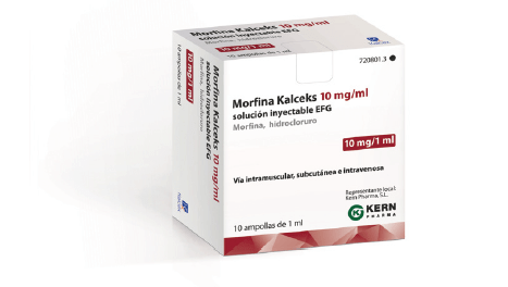 Morfina Kalceks 10 mg/ml solución inyectable EFG 10 ampollas