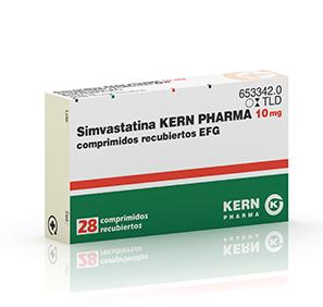 Simvastatina Kern Pharma EFG 10 mg, 28 compr. recub.