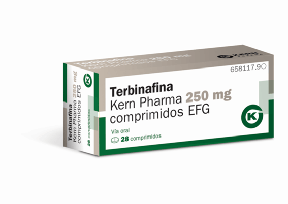 Terbinafina Kern Pharma EFG 250 mg, 28 compr